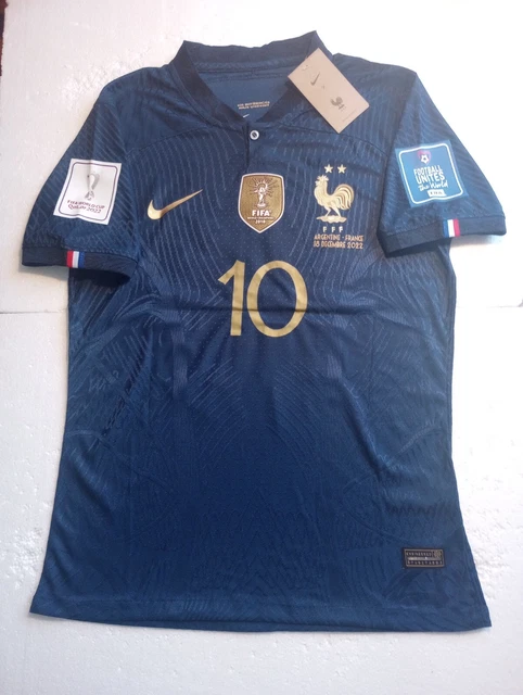 KYLIAN MBAPPE FRANCE 2022 World Cup Final Match Slim Fit Blue Home Soccer Jersey EUR 112,59 ...