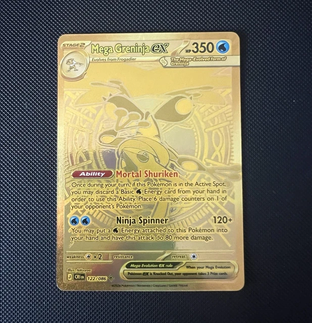 POKÉMON TCG MEGA Greninja EX Chaos Rising Hyper Rare 122/086 £186.50 ...