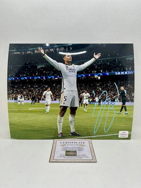 JUDE BELLINGHAM REAL Madrid La Liga Soccer Hand Signed Autograph 8X10 ...
