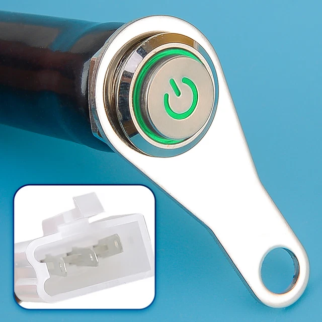 LED MOTORCYCLE SWITCH ON/OFF Handlebar Mount Push Button 12V Headlight ...