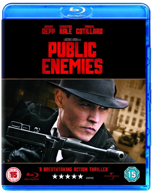 PUBLIC ENEMIES (BLU-RAY) Johnny Depp Channing Tatum Christian Bale ...