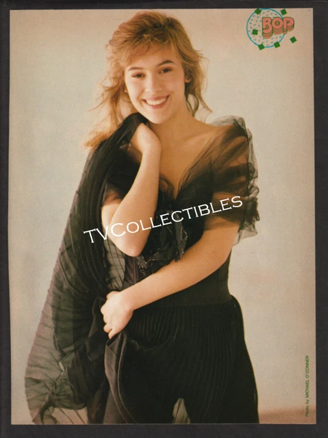 Magazine Pinup~ Alyssa Milano Of Tvs Whos The Boss ~1980s ~~back