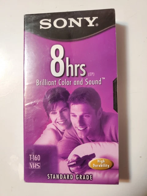 NUEVA CINTA VHS Sony en blanco grado estándar T-160 8 horas VCR video casete cinta EUR 16,70 ...
