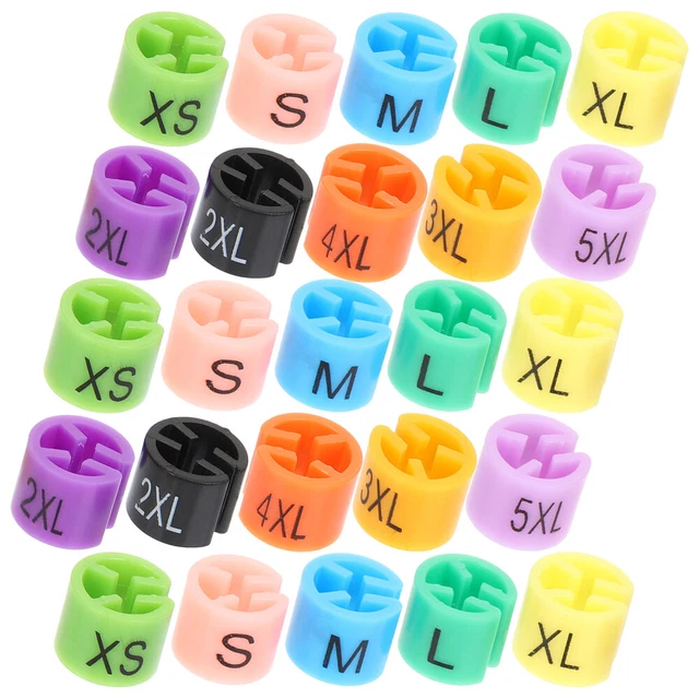 200 PCS COLOR-CODED Clothes Rack Size Markers for Clothing Racks £14.99 ...
