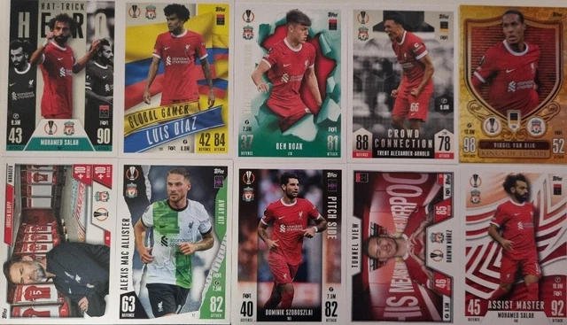 TOPPS MATCH ATTAX Extra 2023 2024 10x FC Liverpool EUR 4,00 - PicClick IT