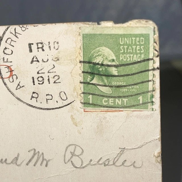 VINTAGE VERY RARE! 1 cent George Washington 1789-1797 Green Postage ...