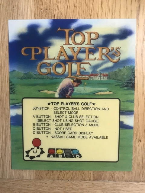 MINI MARQUEE TOP Player Golf Neo Geo Mvs Snk Arcade No Console Aes Cd ...