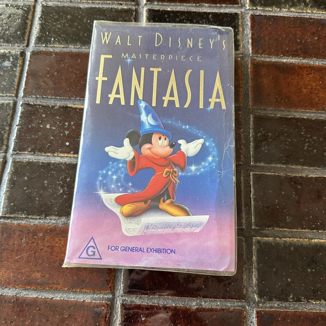 WALT DISNEY FANTASIA VHS Video Tape Masterpiece Clamshell Case BUY 2 ...