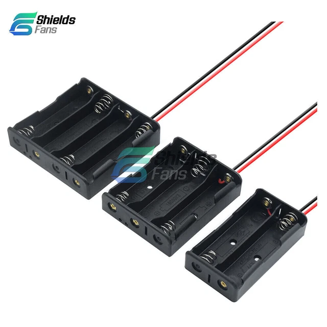 18650 BATTERY HOLDER Case Parallel/Series 2/3/4 18650 Battery Storage ...