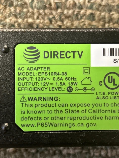DIRECTV EPS10R4-08 AC Adapter Power Supply 12V 1.5A 18W $16.81 ...