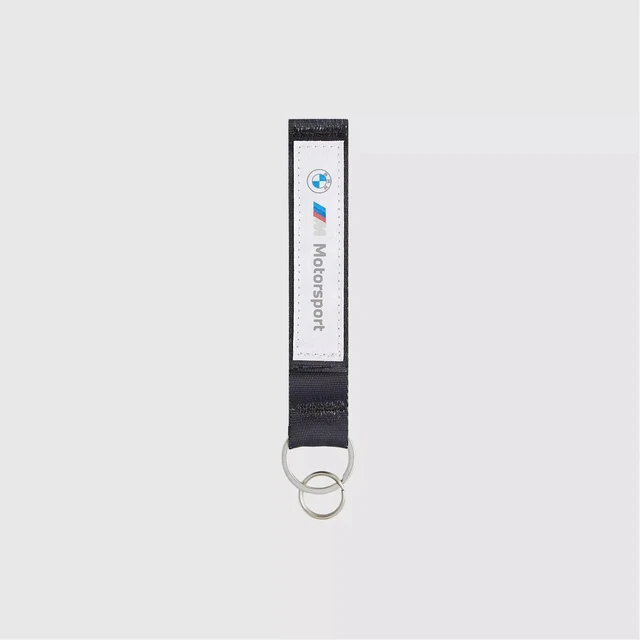 NEW GENUINE BMW M Motorsport Key Ring Strap Black And White 80275B6D534 ...