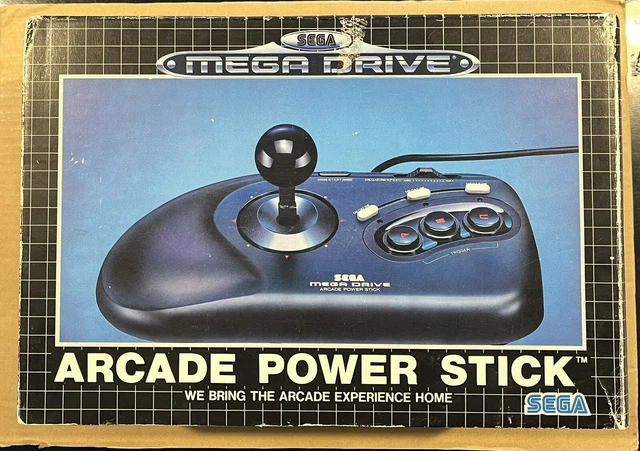 SEGA MEGA DRIVE ARCADE POWER STICK CONTROLLER COMPLETO vintage ...