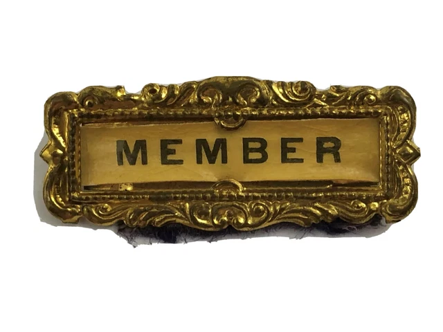 ART DECO MEMBER Pin ID Badge Vintage Antique K1 £16.62 - PicClick UK