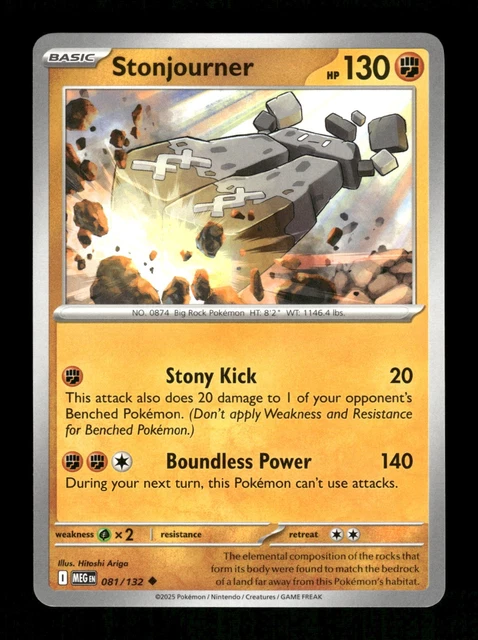 STONJOURNER UNCOMMON ME01: Mega Evolution 081/132 NM Pokemon NM £1.50 ...