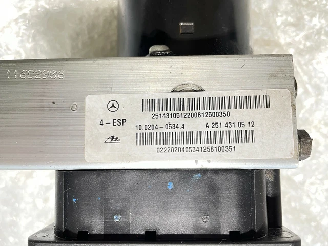 MERCEDES ML W164 ABS Pump Unit 4-ESP A2515452632 A2514310512 10.0925 ...