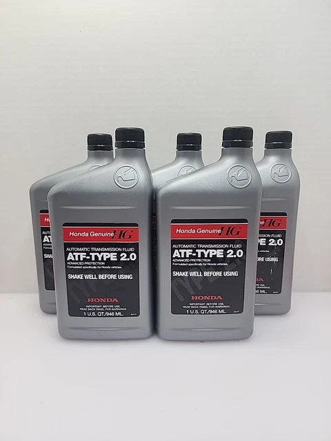 5 QUARTS HONDA Acura Atf Type 2.0 Automatic Transmission Fluid New Oem ...