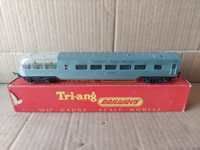 TRIANG R125 OBSERVATION Coach, 00 gauge, boxed £13.97 - PicClick UK