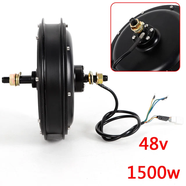 ELECTRIC BIKE BRUSHLESS Gear Hub Motor Rear Wheel e-Bike Conversion Kit ...