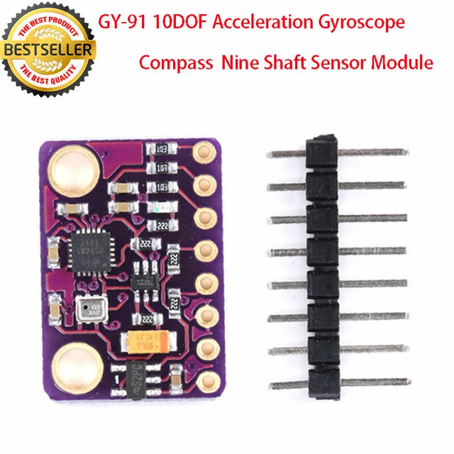 GYROSCOPE ACCELEROMETER MAGNETIC Field GY-91 MPU9250+BMP280 9 Axis for ...