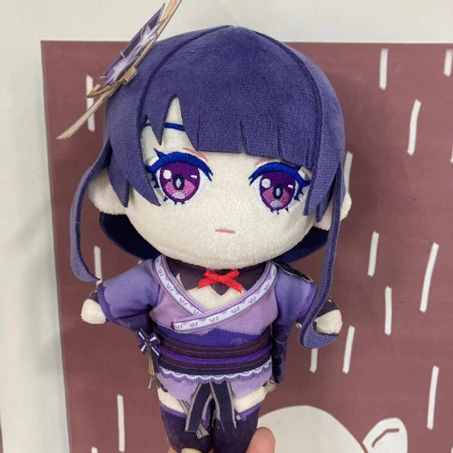 NEW 8‘’ GENSHIN Impact Raiden Shogun Plush Toy Stuffed Pendant Doll ...