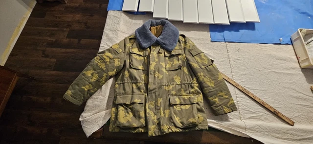 ORIGINAL SOVIET AFGHANKA PV KGB border guard Winter Jacket Size 46-2 ...