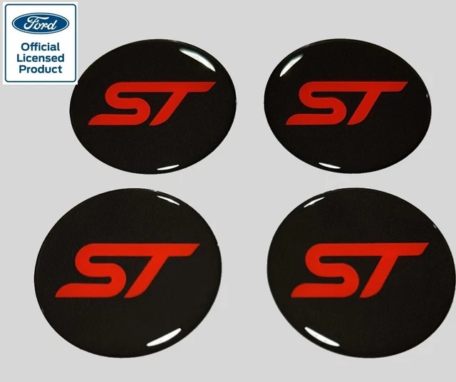 FORD FOCUS STline ST-LINE RS ST Gel Badge Overlays wheel centre 55mm £ ...