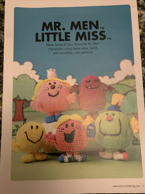 TOY CROCHET / Knitting Pattern - Mr Men Little Miss £2.95 - PicClick UK