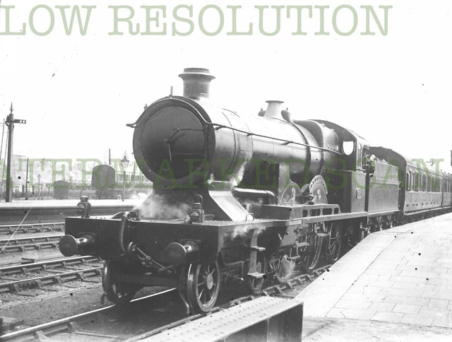 GLASS RAILWAY NEGATIVE OOAK GWR Steam Locomotive No 103 PRESIDENT ...
