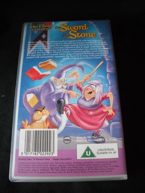 THE SWORD IN The Stone (VHS, 1995) Walt Disney Classics £5.44 - PicClick UK