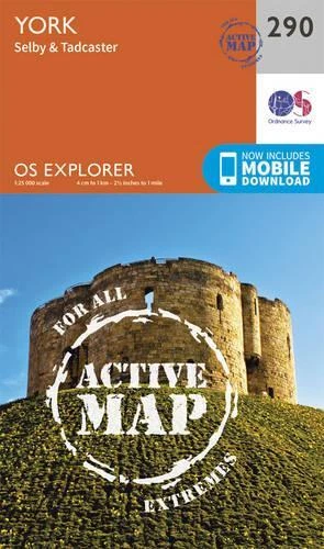 OS EXPLORADOR MAPA Activo (290) York (OS Mapa) Por Ordnance Survey, N ...