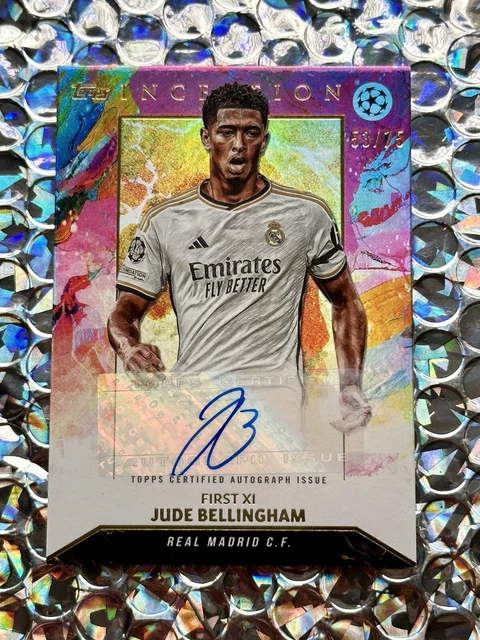 TOPPS UEFA INCEPTION Real Madrid Jude Bellingham First XI Auto ...