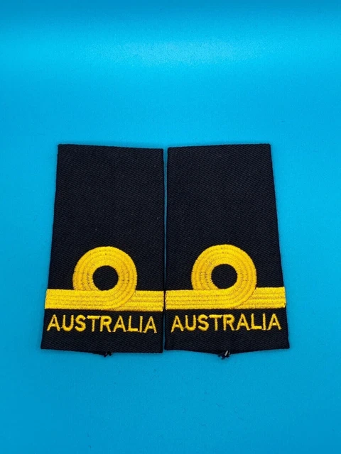ROYAL AUSTRALIAN NAVY - Rank Slides - Sub Lieutenant - Pair SLt £6.00 ...