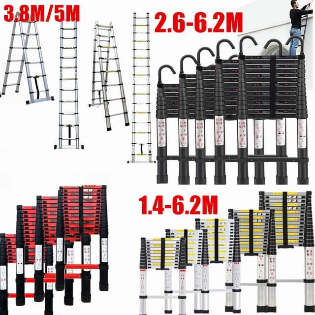 HOOK TELESCOPIC LOFT Ladder Extendable Collapsible Ladders Securing ...