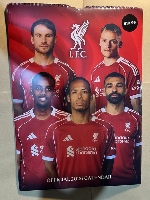 LIVERPOOL FC A3 Calendar 2026. £9.92 - PicClick UK