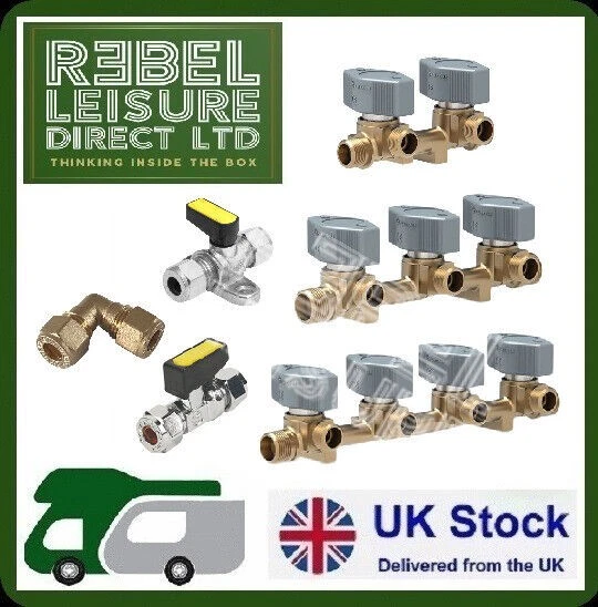 🛠️🔥 TRUMA VK Gas Manifolds/Isolation Taps for 8mm Copper Pipe ...