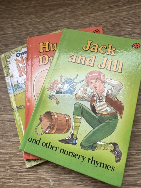 LADYBIRD BOOK SET Of 3 Nursery Rhymes Hardback Books, Jack And Jill And ...