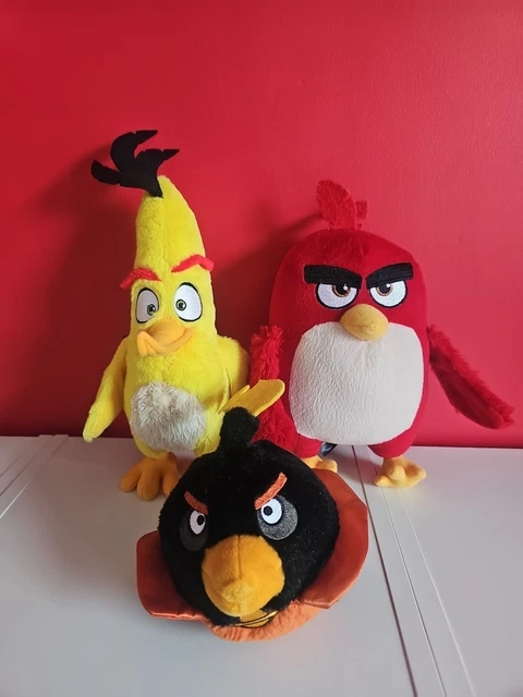 ANGRY BIRDS PLUSH Soft Toy Bundle Rare Retired Toy Bundle, Red, Chuck ...