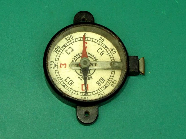 VINTAGE USSR SOVIET WWII Era Made Compass 1941, Surface Mounting. £35. ...