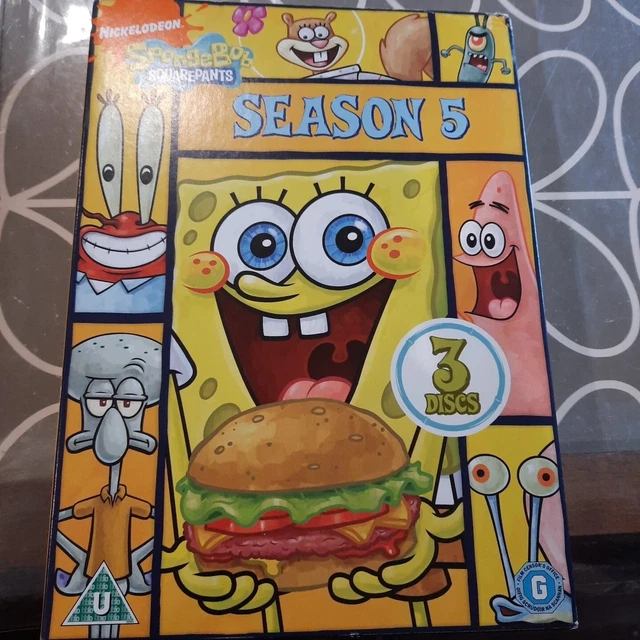 SPONGEBOB SQUAREPANTS : Season 5 (Box Set, DVD, 2009) PAL R2 3 Disc ...