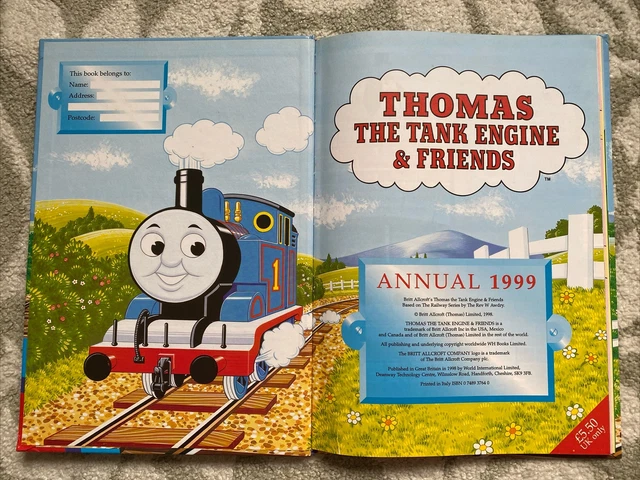 THOMAS THE TANK Engine Annual 1999 (PRISTINE!) Plus Additional 90s ...