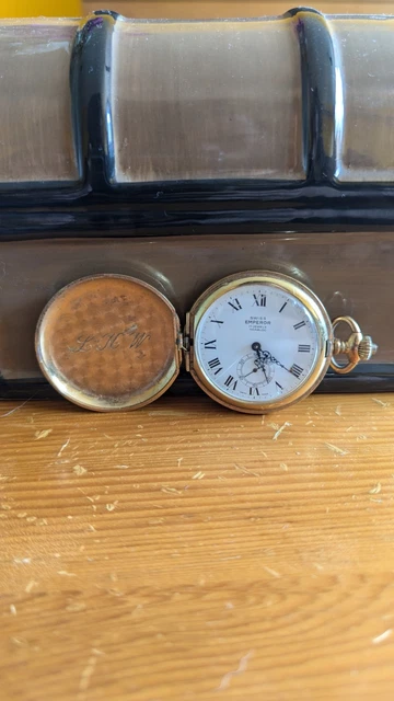 SWISS EMPEROR 17 Jewels Incabloc Hunter Pocket Watch Spares Or Repairs ...