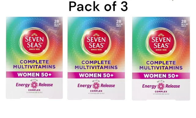 3 X SEVEN Seas Complete Multivitamins Women 50+ 28 Tablets Free ...