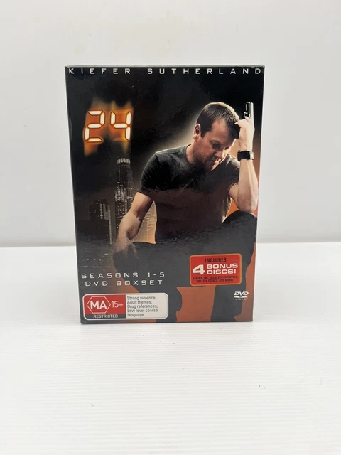 24 DVD TV Show Kiefer Sutherland Complete Seasons 1-5 DVD Set £16.54 ...
