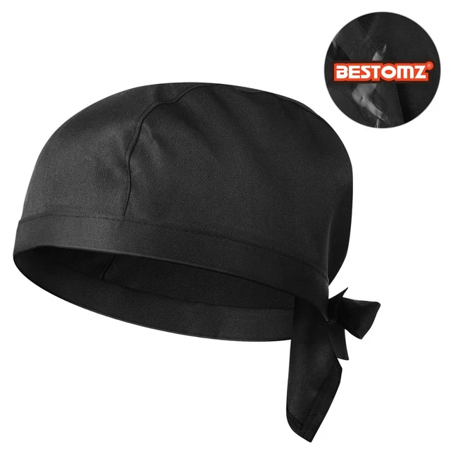 BESTOMZ PIRATE CHEF Hat Waiter Uniform Bakery Hat (Black) catering hat ...