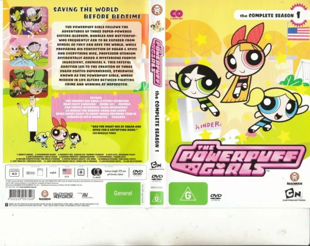 The Powerpuff Girls The Complete Season 1 Dvd 2 Disk Set Vgc Free