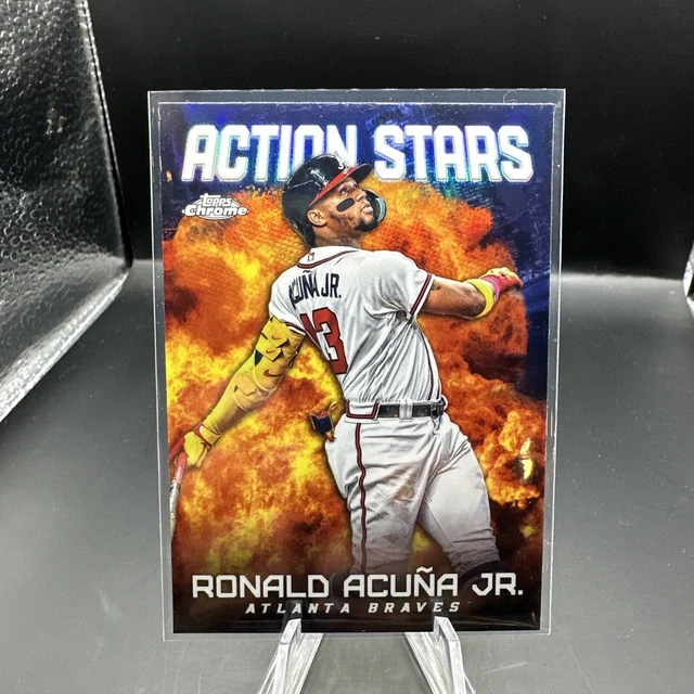 MISE À JOUR Topps Chrome 2023 Ronald Acuna Jr Action Stars #ASC-5 Atlanta Braves EUR 0,92 ...