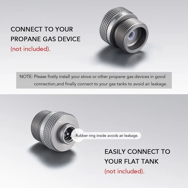 PROPANE CONVERTER ADAPTER Conversion Assembly Fitting Convertor Gas ...