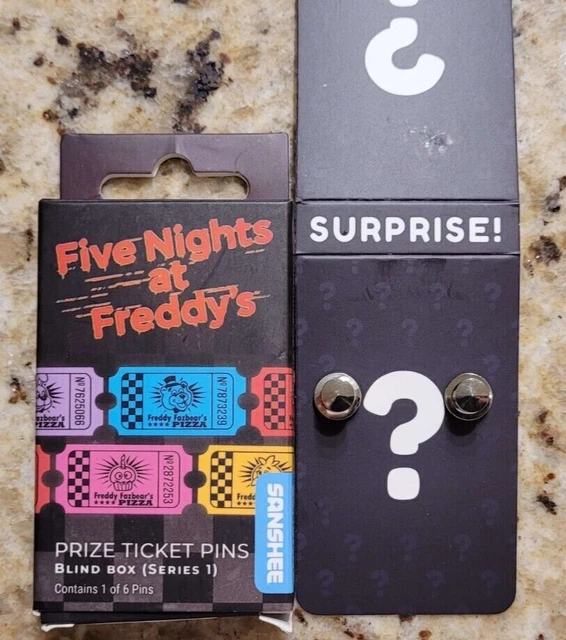 FNAF FIVE NIGHTS at Freddy's Sanshee Foxy Ticket Pin Blind Box £19.74 ...