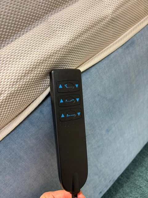 CAMELOT SICILY ADJUSTABLE Bed - 4ft Small Double Hi-Low Lift, Baby Blue ...