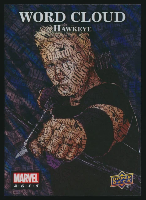 2020 UPPER DECK Marvel Ages Word Cloud SP #WC-44 Hawkeye b EUR 27,71 ...
